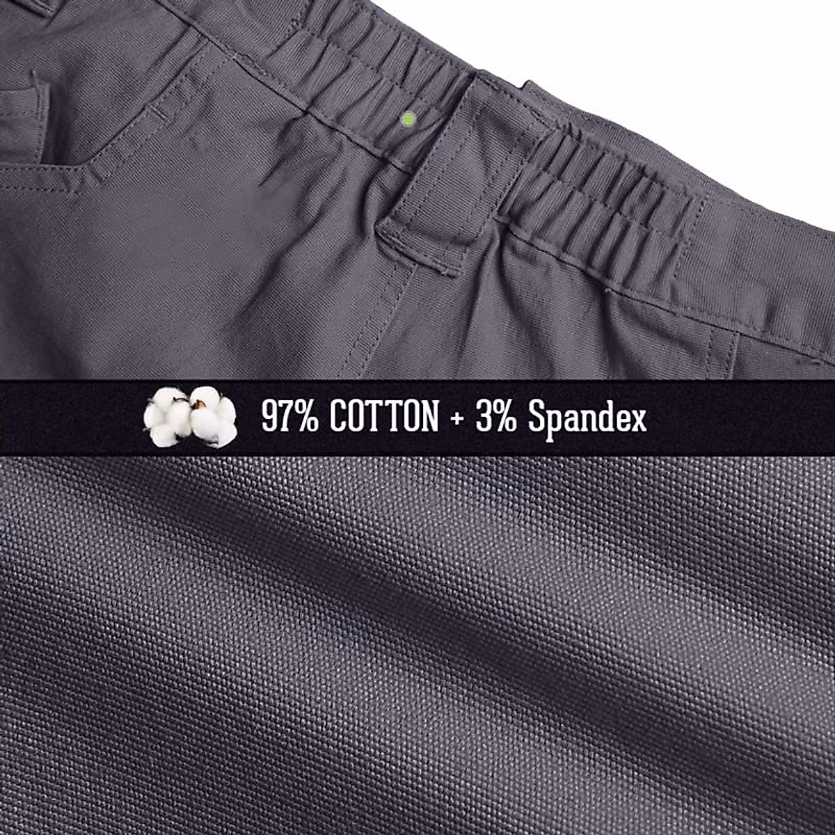 NAVEKULL Men's Work Cargo Pants Lightweight Tactical Pants for Men Stretch Cotton Military Army Combat Slim Fit Hiking Outdoor Trousers with Multi Zipper Pockets