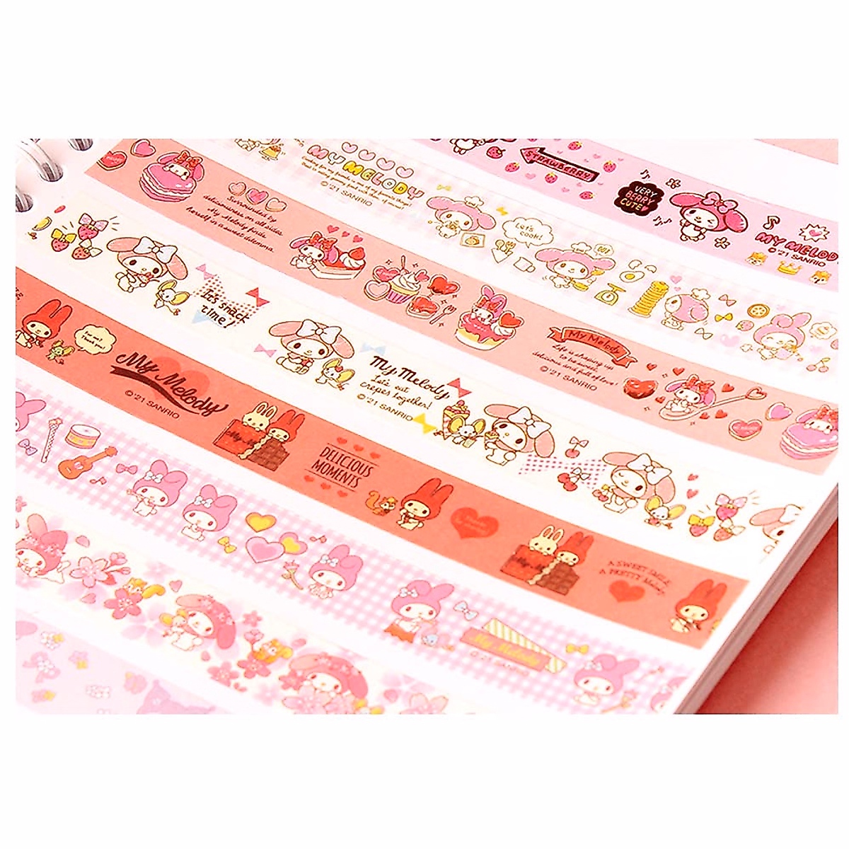 [8-in-1] My Melody Cute Adorable Pink Assorted Masking Tape Set