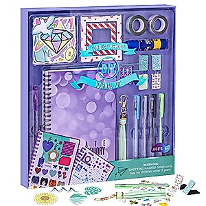 YOUSOKU DIY Journal Set for Girls Gifts, Great Birthday Gifts for Tween Age Girls, Art & Crafts Stuff for Tween & Teenage Kids, Girls Toy, Scrapbook & Diary for Ages 6 7 8 9 10 11 12 13 Years Old