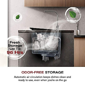 FOTILE SD2F-P5 3-in-1 In-Sink Dishwasher & Kitchen Sink Combo with 360° Cleaning, Produce Wash, Child Lock, Energy Efficient for Space-Saving Hygienic Kitchen Solutions (Dishwasher on the Right)