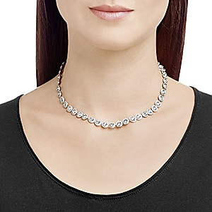 Swarovski Una Angelic Necklace with Clear Crystals on a Rhodium Plated Setting