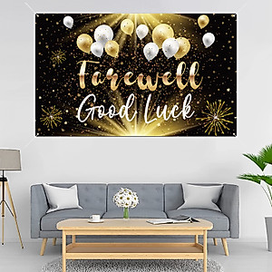 Kimini-Ki Farewell Good Luck Backdrops, Going Away Party Decorations, Goodbye/Farewell/Retirement/Job Change/Relocating/Graduation/Moving Party Decorations Supplies