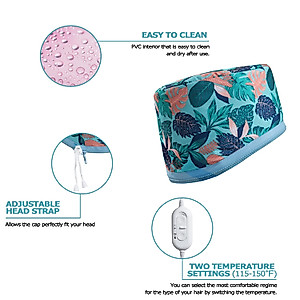 VICARKO Hair Steamer Thermal Heat Cap 𝐄𝐱𝐭𝐞𝐧𝐝𝐞𝐝 𝐂𝐨𝐫𝐝 Deep Conditioning Natural Black Hair Scalp Treatment Spa Hot Head Care Electric for Home Use