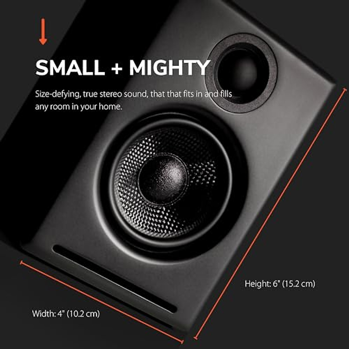 Audioengine A2 Plus Wireless Bluetooth Desktop Speakers - 60W Computer Speakers for Music and Gaming