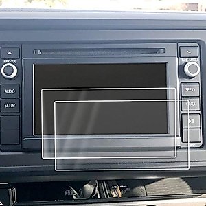 Red Hound Auto Screen Saver 2pc Compatible with Toyota Tacoma 2013-2019 Entune Invisible High Clarity Touch Display Protector Minimizes Fingerprints 6.1 Inch
