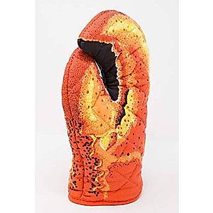 Boston Warehouse Lobster Claw Oven Mitts, One Size, Red