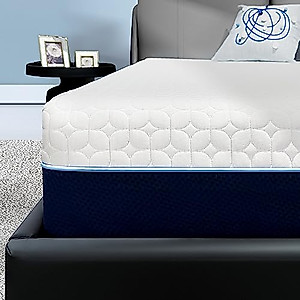 Gelsea Cooling Gel Memory Foam Mattress Made in USA,Hybrid Mattress with Breathable Cover,Bed in a Box,Pressure Relieving,CertiPUR-US Certified (10 Inch, King (U.S. Standard))