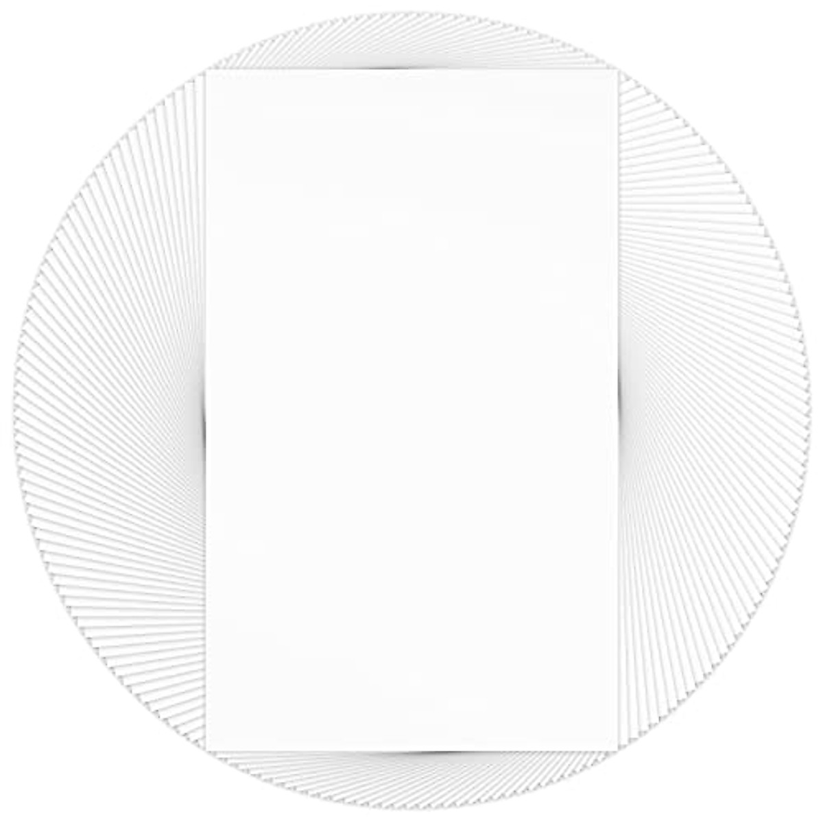 100 Pack 5.9 x 9.8 Inch White Backing Boards Fabric Organizer Boards Fabric Storage Boards for Clothing Organization DIY Card Photo Artwork