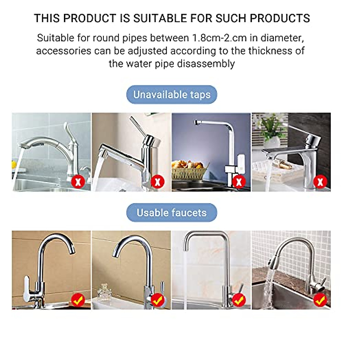 SooGree Kitchen Sink Organizer Over Faucet Sponge Holder,304 Stainless Steel Heavy Duty Thickening Hanging Faucet Drain Rack for Scrubbers,Soap,Bathroom,Detachable Storage Rack