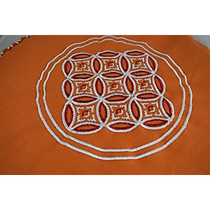 Orado Products Premium Zafu Meditation/Yoga Cushion Filled with 100% USA Grown Organic Buckwheat Hulls- Perfect for Daily Meditation or Yoga