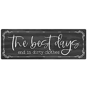 KOZYFLY Laundry Room Rug Runner 20"x60" Non Slip Laundry Rug Kitchen Rugs Washable Laundry Room Mat Waterproof Mudroom Floor Carpet Runner Bathroom Decor Farmhouse Rugs, 2x5, Dark Grey