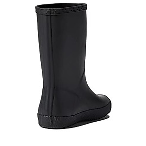 Hunter Little Kids Original First Classic Rain Boot, Black, 7