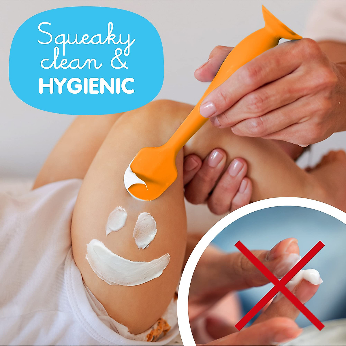 Bumco Diaper Cream Spatula - BPA-Free Diaper Bag Essentials, Soft Butt Spatula Baby, Mom-Invented Butt Paste Spatula, Bumco Diaper Cream Spatula, Flexible Diaper Cream Applicator, Bumco Baby Bum Brush