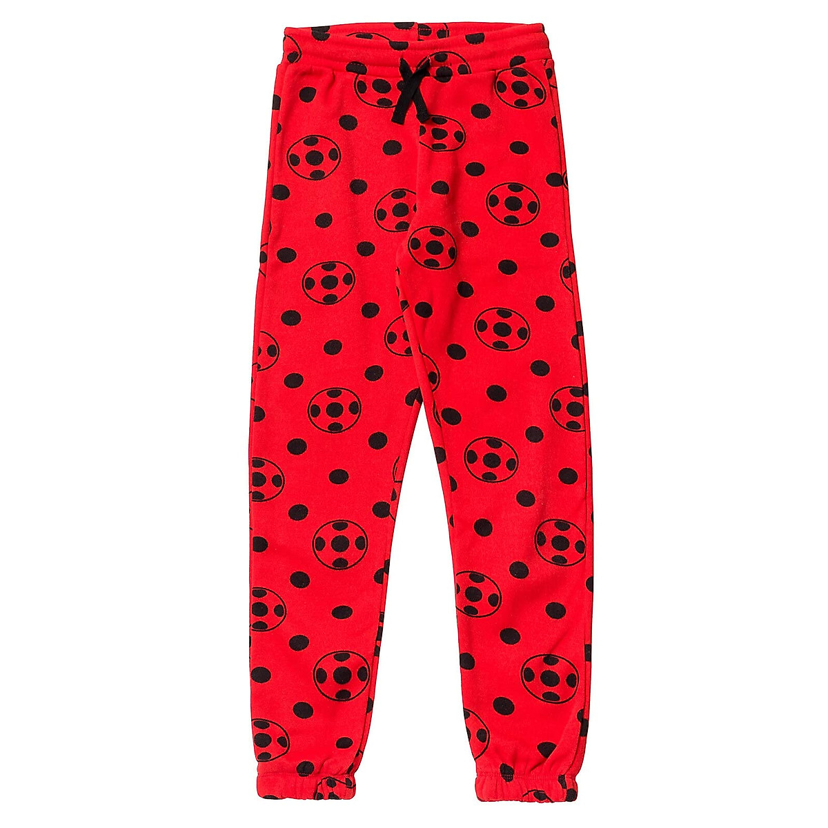 Miraculous Ladybug Little Girls Fleece 2 Pack Leggings Black/Red 5