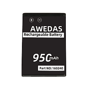 AWEDAS (2Pack) 160240 Replacement Battery 950mAh [Upgraded] for Steelseries 61298RX Arctis Pro Wireless Gaming-Headset Siberia 800 Siberia 840 Steelseries 160240 Gaming-Headset Replacement Battery