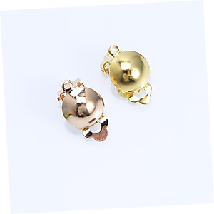 COHEALI 40pcs Screwback Earrings Earring Findings Earring Components Stud Earings Clip on Converters for Earrings Earring Making Supplies Earrings Backs for Studs DIY Jewelry Semicircle