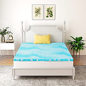 Full Mattress Topper, 3 inch Cooling Gel Memory Foam Mattress Topper, CertiPUR-US Certified
