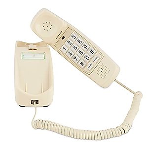 iSoHo Phones Land Line Telephones for Home - Corded, Easy-to-Use Big Button Telephone for Home Office, Seniors, and House Phone; Analog Desk Phone with Vintage Wall Phone Design -Home Phone Bone Ivory
