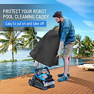 Robotic Pool Cleaner Caddy Cover Fit for Dolphin Pool Cleaner Robot, Waterproof Pool Robot Cleaner Caddy Cover