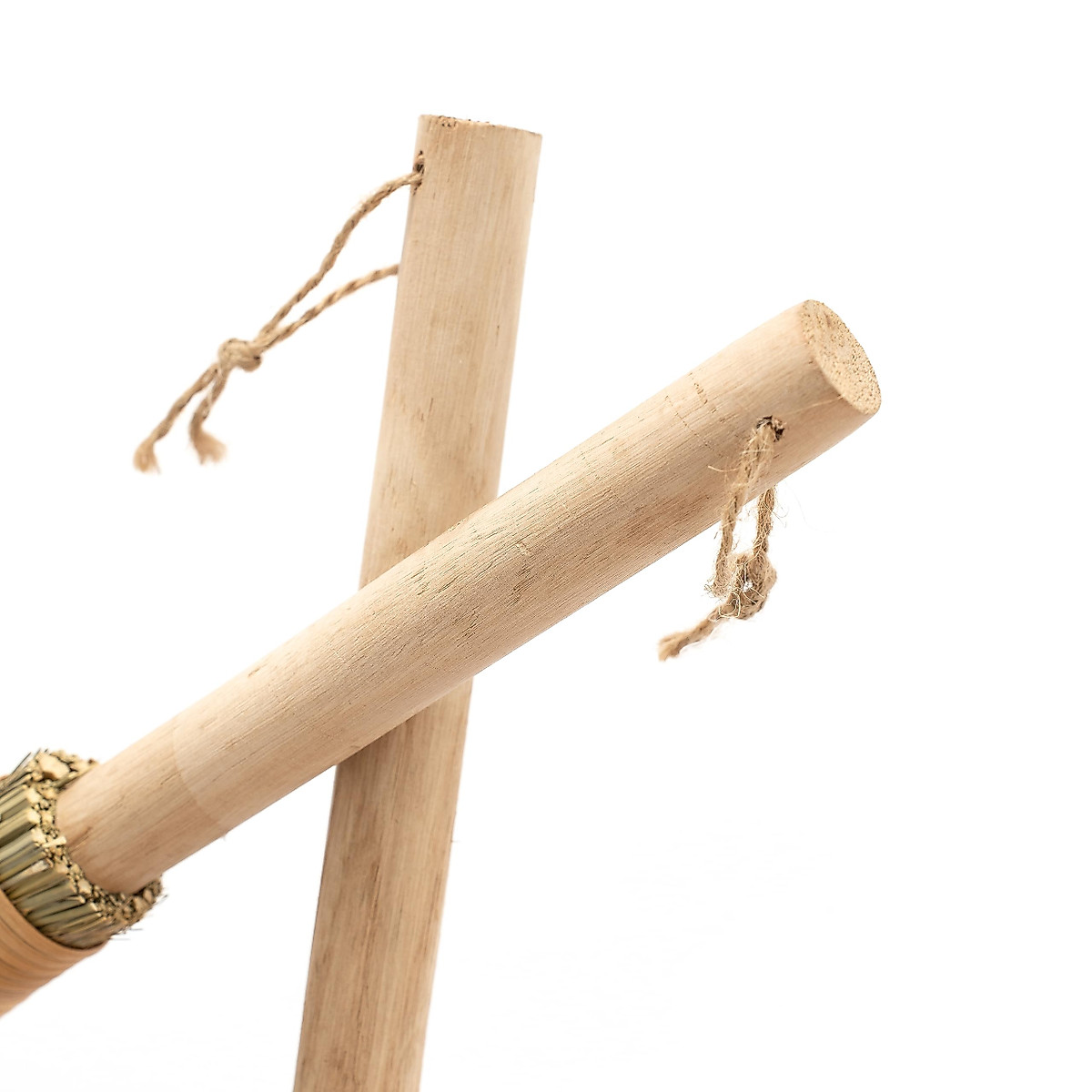 TTS For Home - Set of 2 Vietnamese Soft Bristle Brooms, Asian Straw Broom for Kid, Decorative Broom 16.54 inch