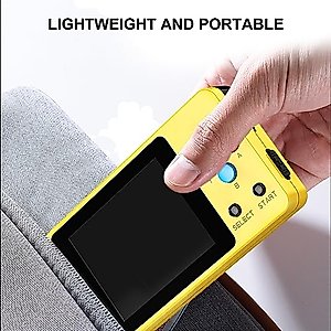 Wireless Retro Game Console Handheld Game Console 2.7 inch IPS Retro Games Consoles Classic Emulator Hand-held Gaming Console Linux Video Games System-Yellow