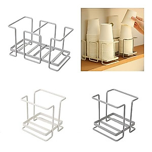 VONNST Cup Holder Stand Space Saving Paper Cup Dispenser Sturdy Water Cup Display Rack for Daily Use Kitchen Tool