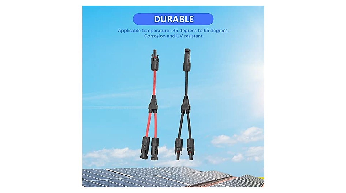 Dongge Solar Connection Y Branch Parallel Adapter Solar Panel Cable ...