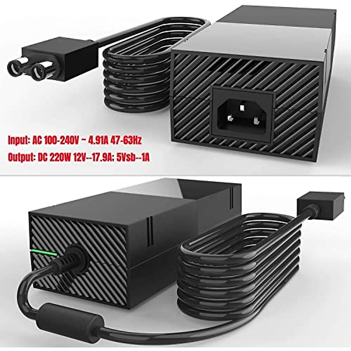 Power Brick for Xbox One, X1, Lyyes Power Supply AC Adapter Replacement Charger