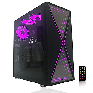 Alarco Gaming PC Desktop Computer Intel i7 3.40GHz,16GB Ram,1TB Hard Drive,Windows 10 pro,WiFi Ready,Video Card Nvidia GTX 750 4GB, 3 RGB Fans with Remote