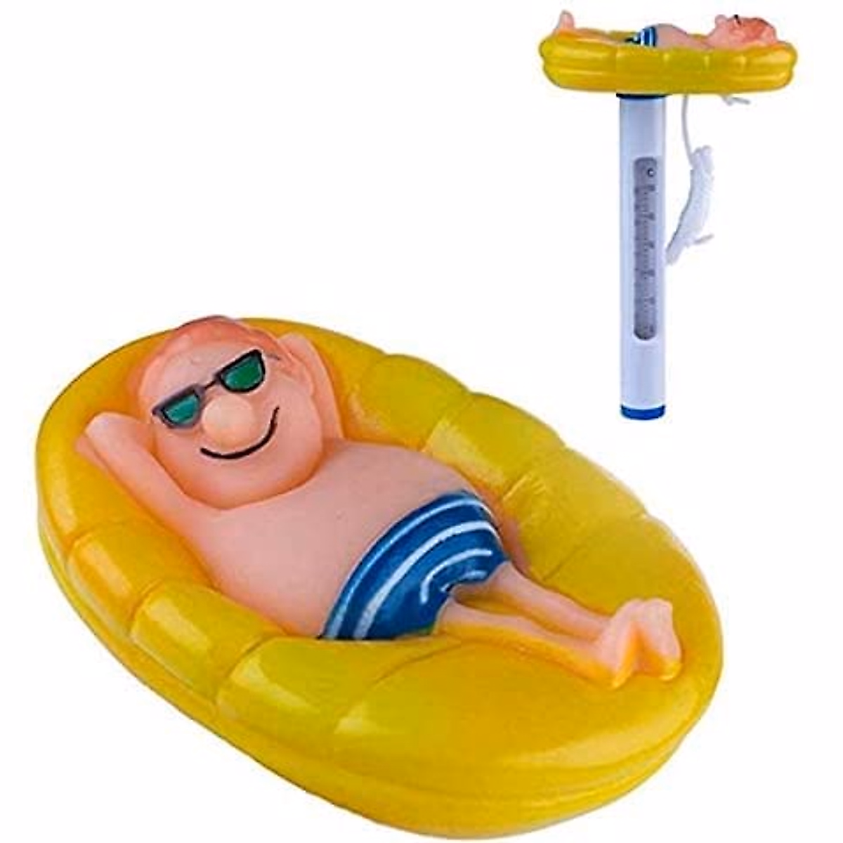 Kingsource Pool Thermometer Large Floating Water Temperature Thermometers with String, Water Thermometer Aquarium,for Outdoor & Indoor Swimming Pools, Spas, Hot Tubs, Aquariums & Fish Ponds