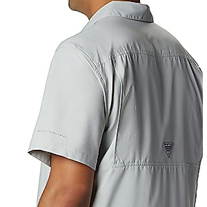 Columbia Men's Standard Slack Tide Camp Shirt, Cool Grey, Large