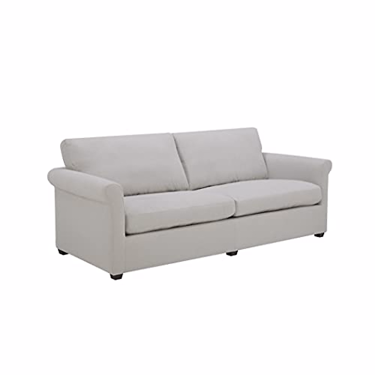 Amazon Brand – Stone & Beam Balkan Contemporary Rolled-Arm Sofa Couch, 91"W, Chalk