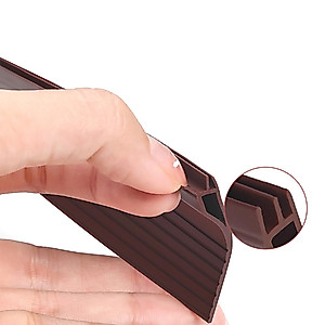 Eweniar Door Draft Stopper for Bottom of Door 39" Cuttable Weather Stripping Blocking Cold Air