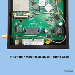 Proxicast 8 inch U.FL (IPEX / MHF1) to SMA Female Ultra Low-Loss 1.37mm Coaxial Pigtail Jumper Cable for 4G, LTE, 5G, Bluetooth, ZigBee, 900 MHz, LoRa, GPS, Drone, RC Radio Antennas (ANT-105-SMA-2PK)