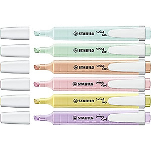 STABILO B-52740-10 Blister Swing Cool Pastel Highlighter (Pack of 6)