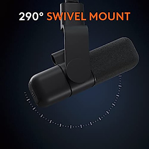 Logitech for Creators Blue Sona Active Dynamic XLR Broadcast Microphone for Streaming, Podcasting and Content Creation, ClearAmp Active Preamp, Dual-Diaphragm Capsule, Internal Shockmount - Off White