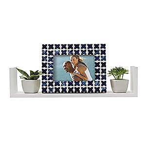 MELANNCO Floating U Shelves for Bedroom, Living Room, Bathroom, Kitchen, Nursery, Set of 3, White