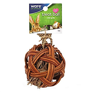 Ware Manufacturing Willow Edible Small Pet Ball Chew Treat, 4-Inch
