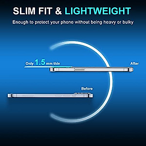 Vakoo Crystal Series for iPhone 13 Pro Clear Case, [Anti-Yellowing] [Germany Bayer Material] Slim Thin Transparent Silicone Protective Phone Case for iPhone 13 Pro (6.1 inches)