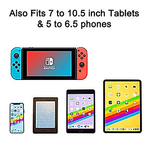 TFY Ninitendo Switch Car Mount Swivel Car Headrest Mount Holder for Game Machine Nintendo Switch and Other 5 to 10.5 Inch Phones and Tablets