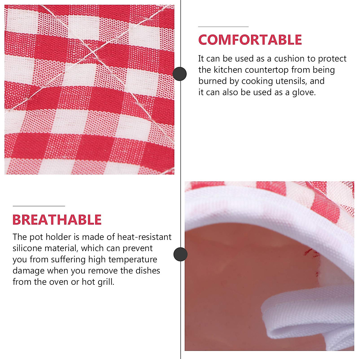 BESTonZON 2 Pack Kids Oven Mitts, Mitts Baking Heat Resistant Kitchen Mitts for Children, Great for Cooking Baking (18x12x2cm）