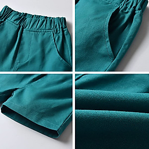 JunNeng Toddler Baby Boy Shorts Sets Hawaiian Outfit,Infant Kid Leave Floral Short Sleeve Shirt Top+shorts Suits Dark Blue