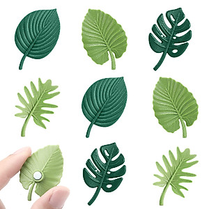 8pcs Plant Fridge Magnets, Aesthetic Leaf Fridge Magnets Mini Tropical Refrigerator Magnets Cute Fridge Magnets Monstera Plant Decor for Locker Fridge Home Office (4 Styles)