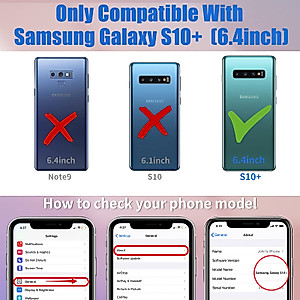 Toycamp for Samsung Galaxy S10 Plus Case, Cute Funny Butterflies Design for Women Girls Boys Teens for Galaxy S10 Plus Cases, Cute Cartoon Black Butterflies Print Cover for S10+ Case, 6.4''