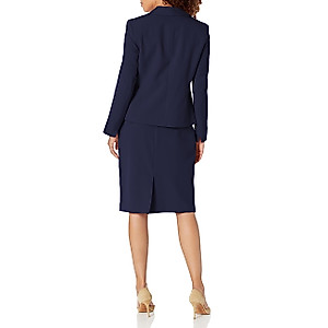 Le Suit Women's JKT/Skirt Suit, Indigo