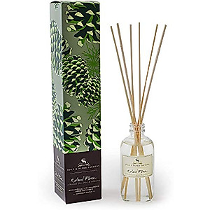 Soap & Paper Factory Roland Pine Diffuser 3.65 oz and Candle 9.5oz with A Gute Wick Snuffer (3 Piece Bundle)