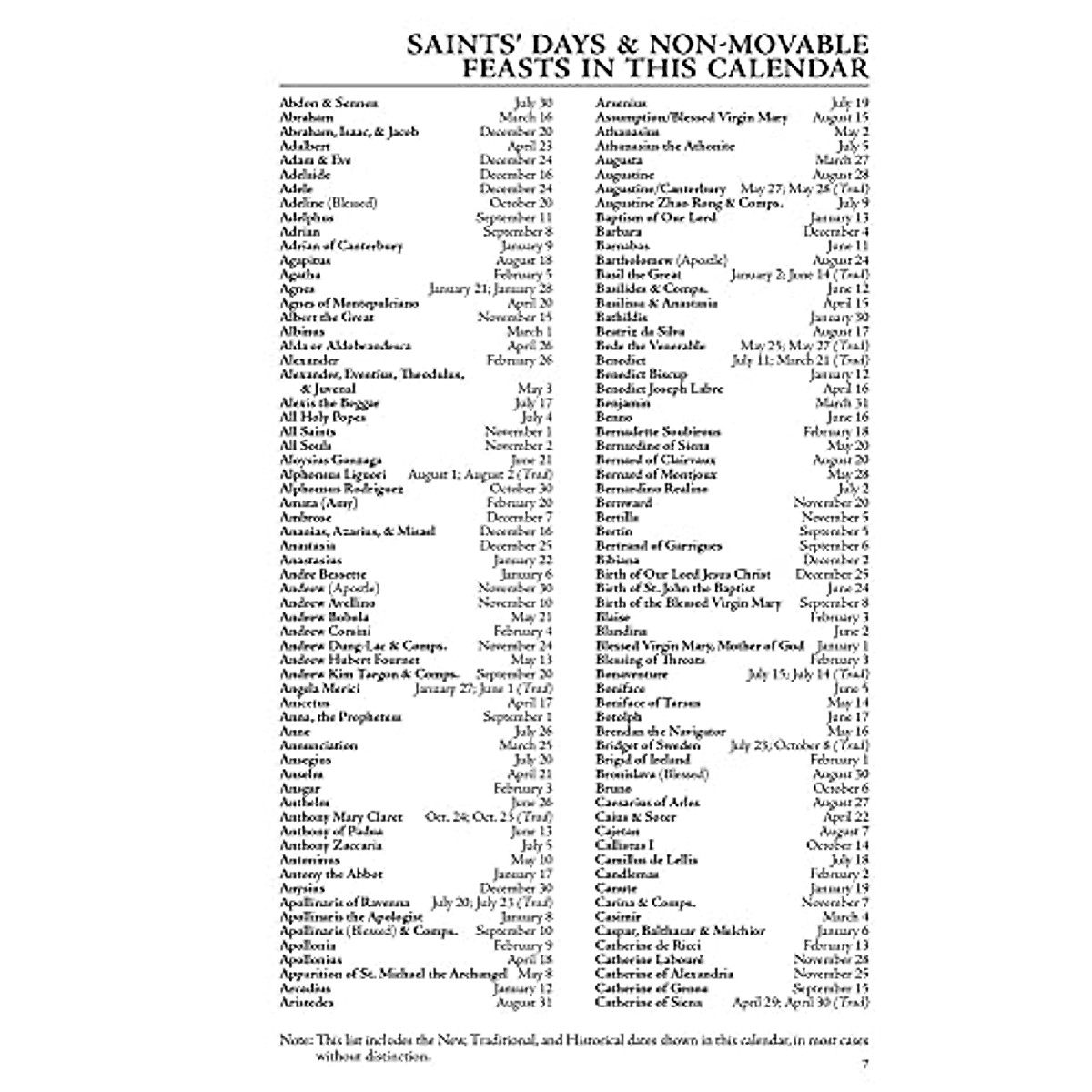 2023 Saints Calendar & 16 Month Daily Planner Spiral Bound