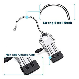 JOINSI 20 Pack Boot Hangers Closet Hanging Clips Laundry Hooks for Hats, Pants, Towel, Socks, Handbags, Bags, Underwear