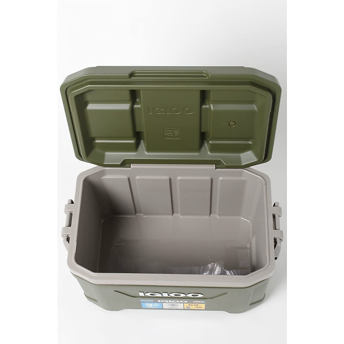 Igloo 60367 Sportsman Latitude 52 Cooler Box, Approx. 11.2 gal (49 L), Sportsman, Latitude, Outdoor, Camping, Leisure, Fishing, Green