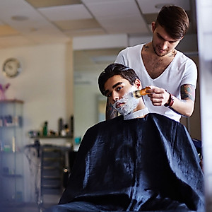 Lwestine 4Pcs Men Shaving Brush Wood Handle, Professional Salon Tools